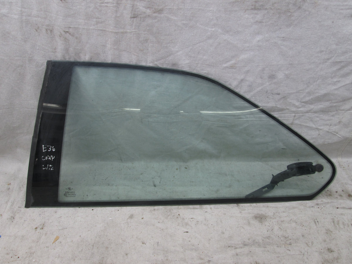 BMW E36 318I 325I M3 coupe left rear quarter window glass – Allums Imports