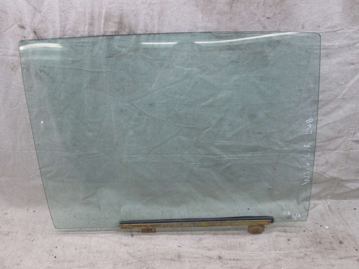 Mercedes W116 300 450 left rear door glass window LWB – Allums Imports