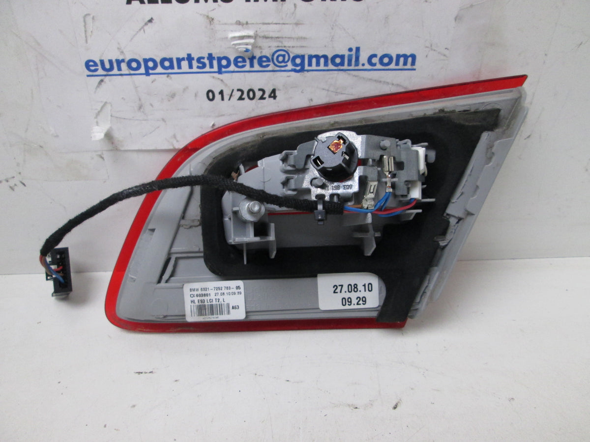 BMW E92 E93 11-13 Coupe Convertible Left Inner Tail Light 63217252779 ...