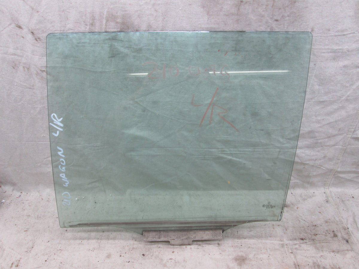 Mercedes W210 wagon left rear door window glass – Allums Imports