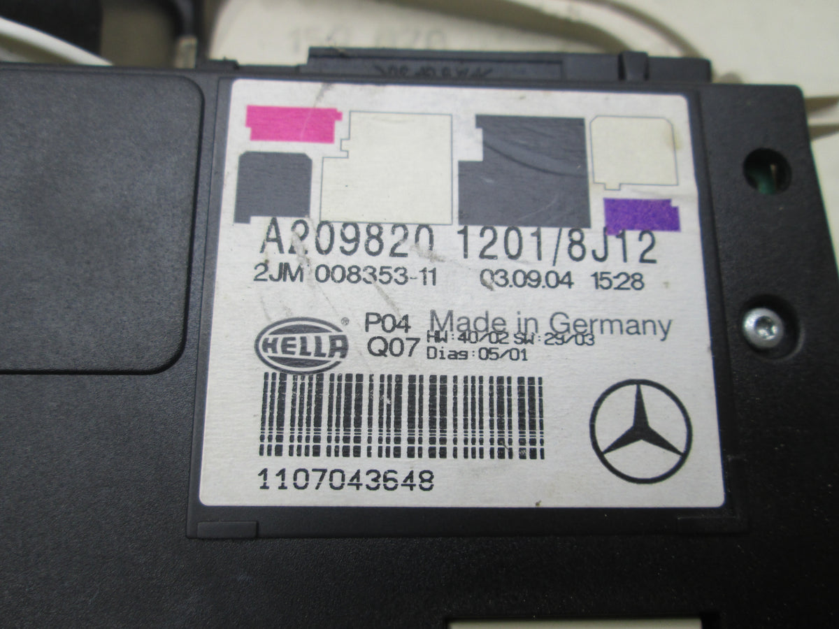 Mercedes W209 03-08 Convertible Interior Dome Light Switches Front 209 ...