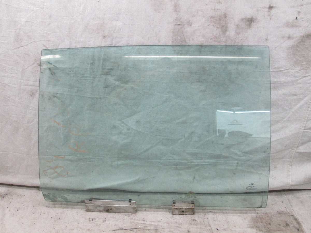 BMW E32 735iL right rear door window glass long wheel base – Allums Imports
