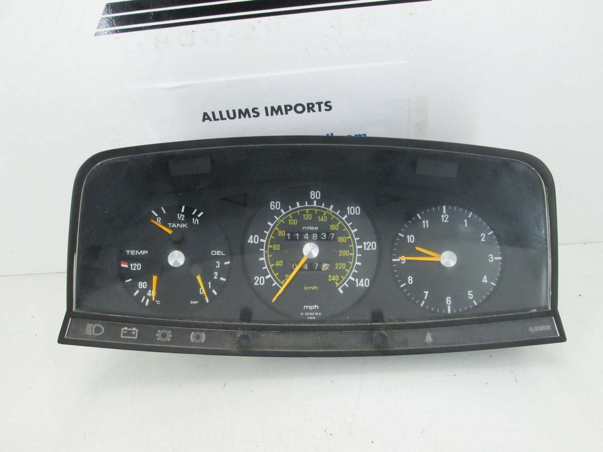 Mercedes W123 Instrument Cluster Speedometer 1235422801 (USED) – Allums ...