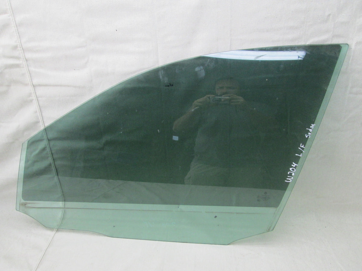 Mercedes W204 C250 C300 C350 left front door glass window – Allums Imports