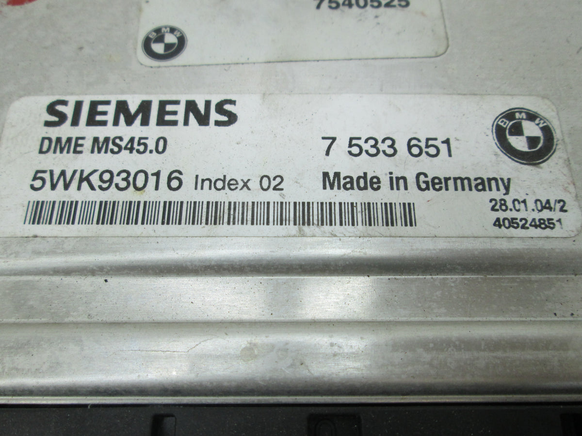 BMW E83 X3 Ignition Lock Set w/Key and Modules 7533651 613569377919 (U ...