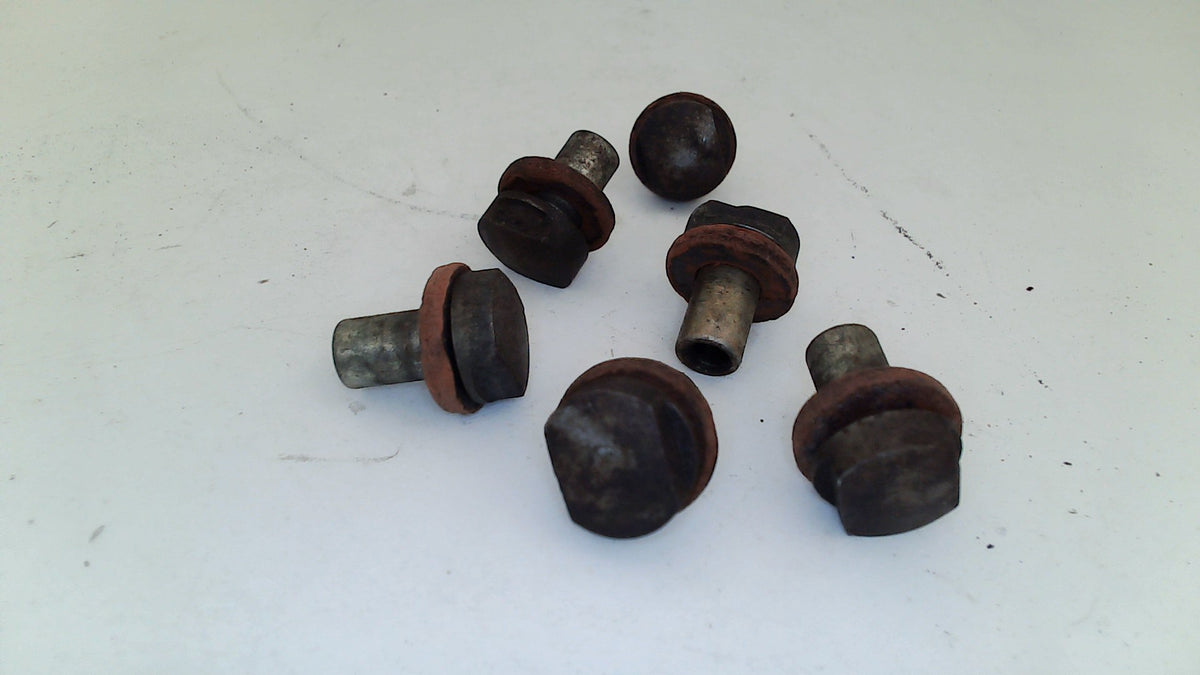 Vintage Alfa Romeo Spider Cam Cover Nuts w/Washer Seal Set of 6 (USED ...