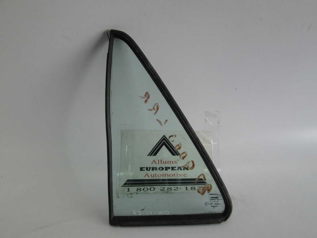 SAAB 9000 left rear quarter glass window 43-04-200 – Allums Imports