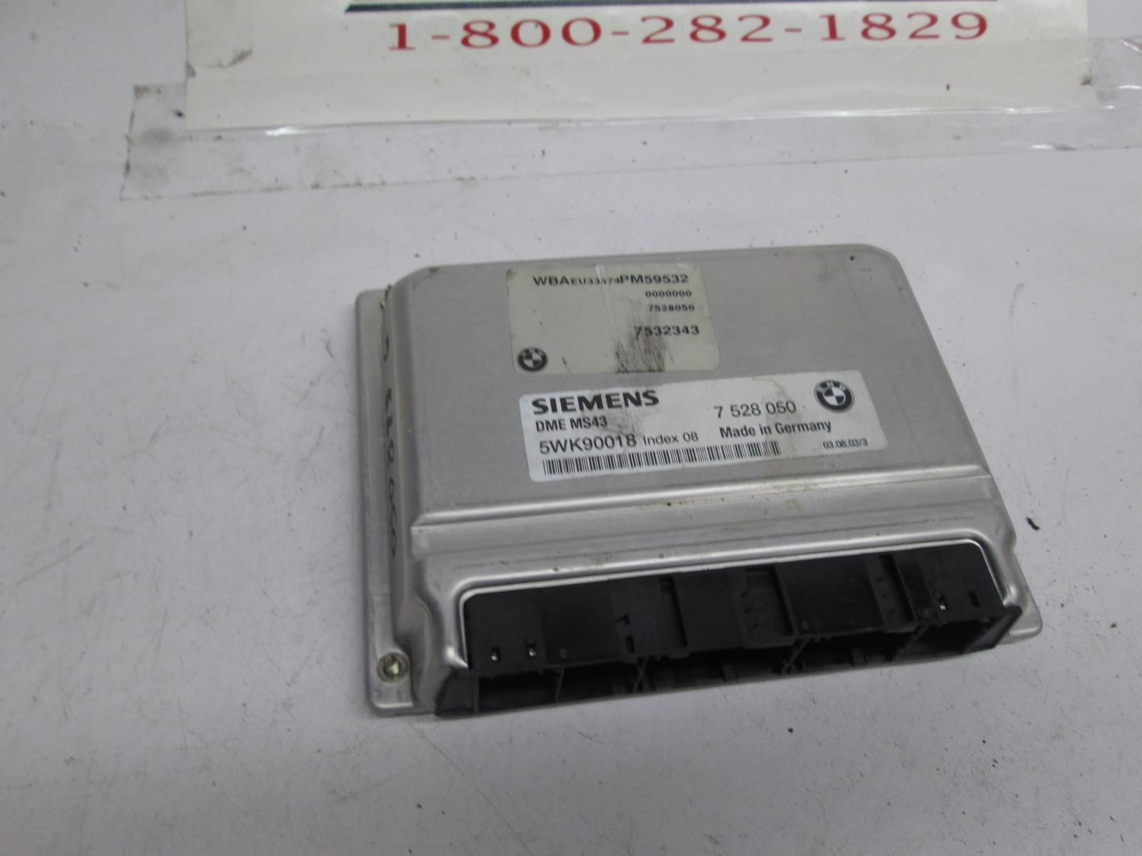 BMW E46 E53 E39 M54 ECU ECM DME engine control module 7528050 MS43 ...