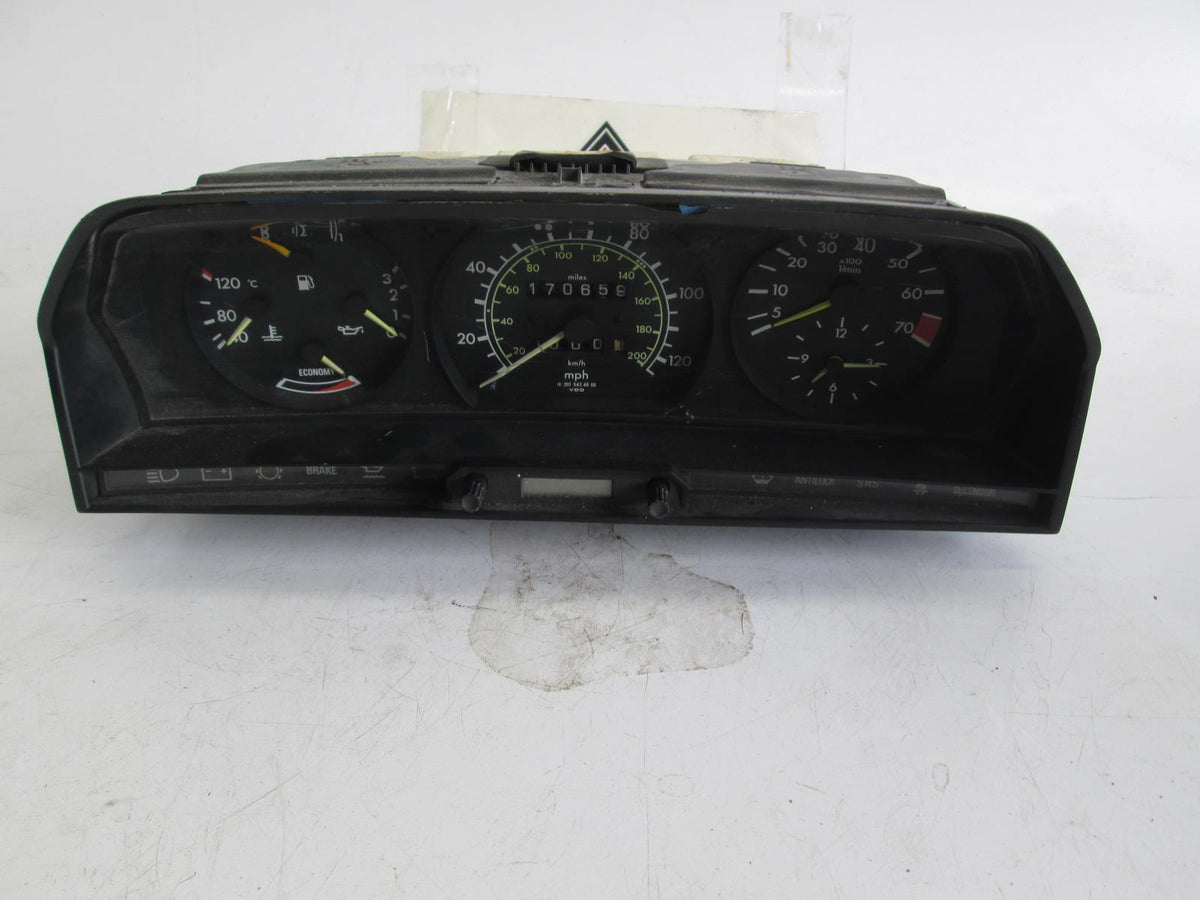 Mercedes W201 instrument cluster 2015420816 – Allums Imports