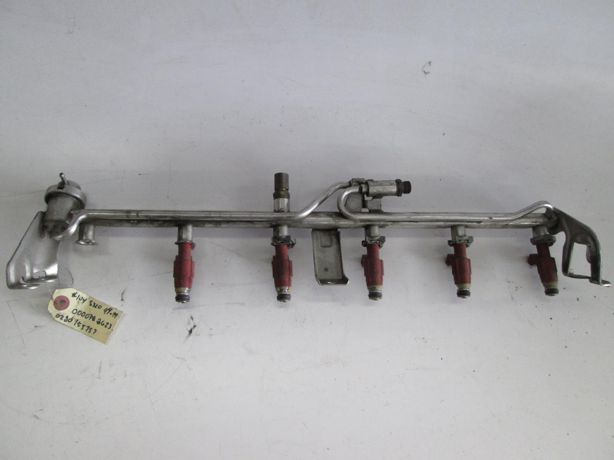 Mercedes M104 W140 W202 W124 fuel rail with injectors 0280155757 00007 ...