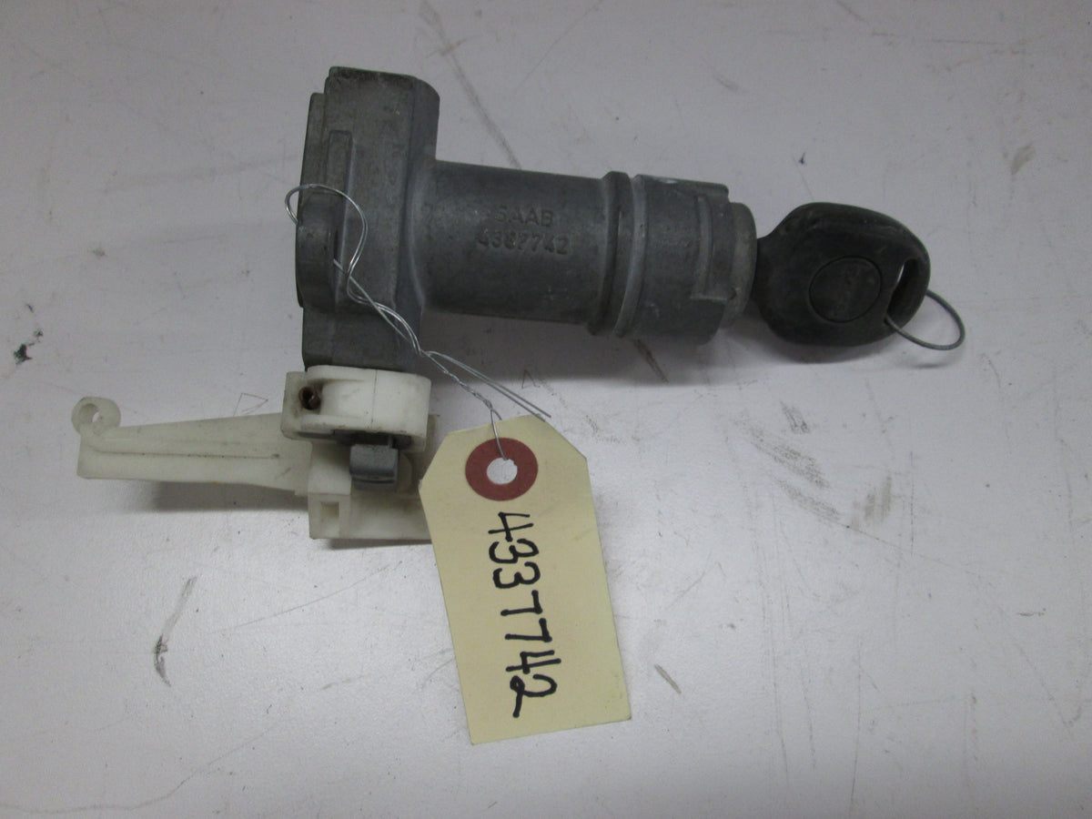 SAAB 9-3 ignition lock cylinder with key 4387742 – Allums Imports